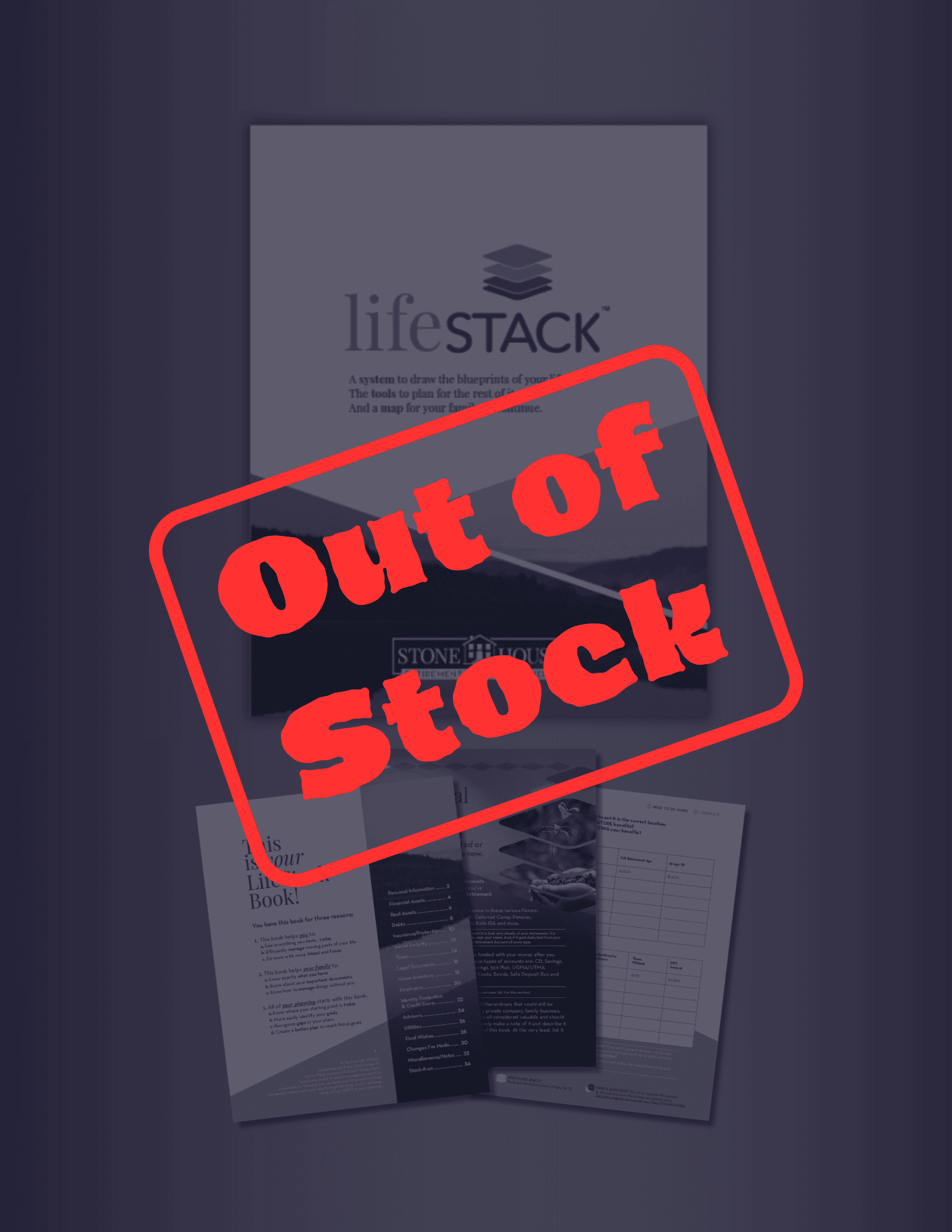 Claim Your Free LifeStack® Booklet - Stonehouse Retirement Income Planners